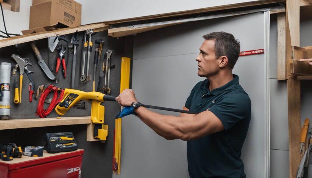 Is it difficult to install a garage door?